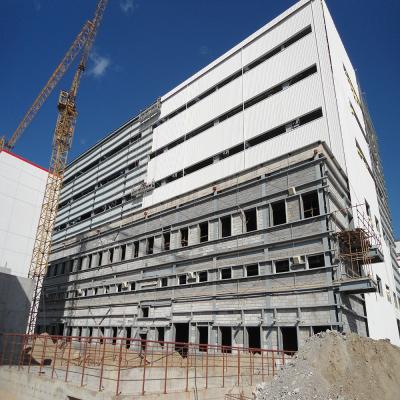 China YB 1.2m Brick Wall Prefabricated Steel Warehouse AWS D1.1 Welding for Large Scale Storage for sale
