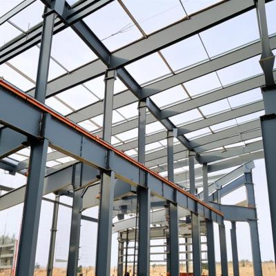 China Industrial Steel Structure Warehouse 50 Year Life SA 2.5 Shot Blasting for sale