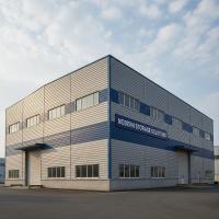 China Steel Frame Building with Engineer Guidance On Site Flexible Design for Warehouses Factories Offices for sale