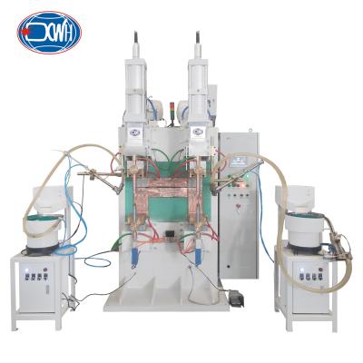 China Capacitive Discharge Nut Spot Welding Machine With Two Vibratory Bowl Feeder for sale