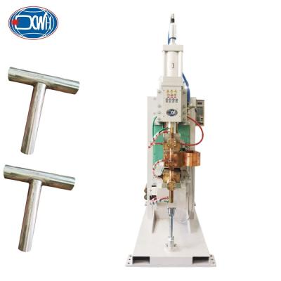 China Pneumatic Resistance 3Mm Hollow Galvanized T Joint Tube Pipe Projection Welder for sale