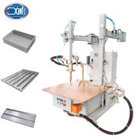 China Hvac Housing Ducting Refrigerator Cabinet Doors Thin Steel Plates Articulated Arm Mark Free Spot Welding Machine for Ss Sheet for sale