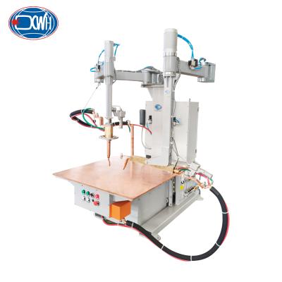 China Articulated Arm Resistance Welder Single Sided Spot Welding Machine With Two Welded Vertical Horizontal Guns for sale