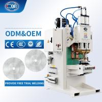 China Semi Automatic Double Head Fixed Type Floor Standing Carbon Steel Saw Blade Rotary Indexing Worktable Water Cooled Spot Welding for sale