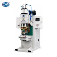 China Semi Automatic Double Head Fixed Type Floor Standing Carbon Steel Saw Blade Rotary Indexing Worktable Water Cooled Spot Welding for sale