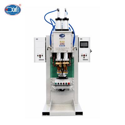China Semi Automatic Pneumatic Medium Frequency Two Electrodes Carbon Steel Saw Blade Rotary Indexing Worktable Point Welding Machine for sale