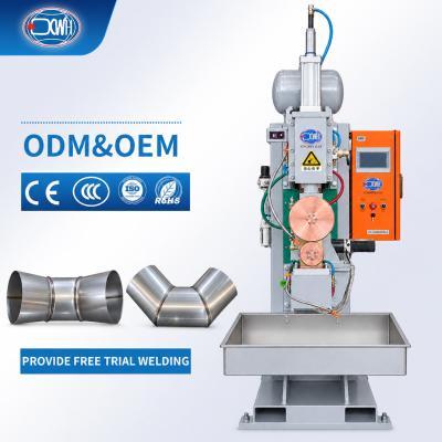 China Stainless Tube Roller Rolling Electric Aluminum Semi Automatic Water Cooled Round Pipe Hvac Duct Circular Seam Welding for sale