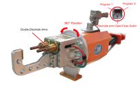 China Portable Spot Welding Machine Two Electrode , 0.5mpa Single Phase Spot Welder for sale