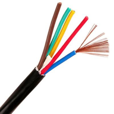 China Copper PVC Flexible Electrical Wire 5x1.0mm2 Oxygen Free for sale