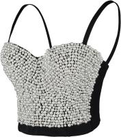 China BUSTIER QUEEN Beaded Bustier Top with Adjustable Straps XS-L Special Occasion Lingerie for sale