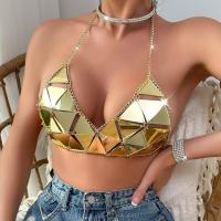 China Sequin Mirror Bustier Body Chain Sexy Night Out Clubwear Free Size Sleeveless Slim Fit for sale