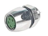 China IP67 M8 Connector Front Install Female 4P Shield for sale