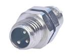 China IP67 M8 Connector Front Install Male 3P Shield for sale