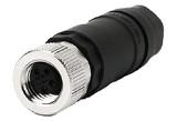 China IP67 M8 Connector Field-Wireable Screw Terminals Female 3P for sale