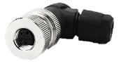 China IP67 M8 Connector Field-Wireable Screw Terminals Female 3P for sale
