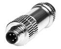 China IP67 M8 Connector Field-Wireable Screw Terminals Male 4P Shield for sale