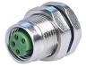 China IP67 M8 Connector After Install Female 4P Shield for sale