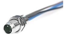 China IP67 M8 Connector After Install Male 3P Shield 0.3m Cable Length for sale