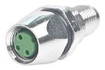 China IP67 M8 Connector Flange Mounting Female / Male 3P Shield for sale