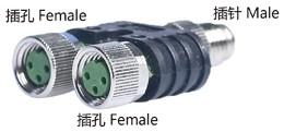 China IP67 M8 Connector Y-type A 3P Shield for sale