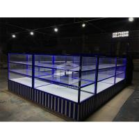 China ODM Cell Phone Store Fixtures Showcase With 8mm Thick Tempered Glass for sale