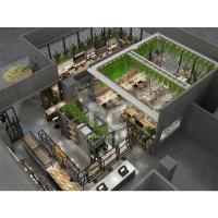 China ODM Coffee Shop Display 20mm MDF Spray Painted With Metal Halide for sale