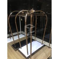 China OEM Boutique Wedding Dress Clothing Shop Display Furniture Rack Monomer Design for sale