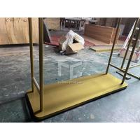 China 201/304 Steel Electroplated Clothing Shop Display Furniture Racks T5 Lighting for sale