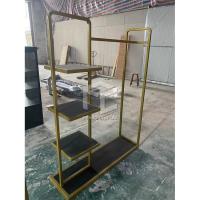 China Lady clothes store display stands racks high end stainless steel made for sale