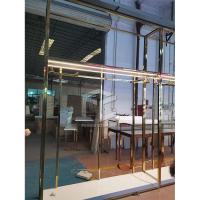 China Electroplate Steel Boutique Clothing Display Stands With T5 Lighting for sale