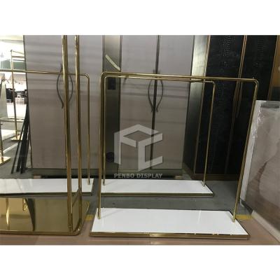 China CNC Iron Garment Store Display Stands Racks T4 Lighting for sale