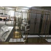 China CNC Iron Garment Store Display Stands Racks T4 Lighting for sale