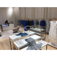 China ODM Boutique Women Clothing Shop Display Furniture Racks 5mm Thick for sale
