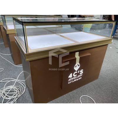 China 1200mm Jewelry Display Cabinet Counter OEM Metal Frame for sale