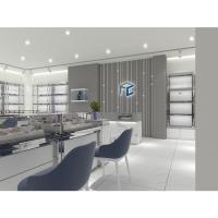 China 3D Design ODM Jewelry Shop Furniture Showroom Jewellery Vitrine Powder Coated for sale