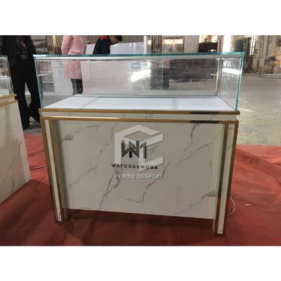 China 304 Stainless Steel Jewelry Shop Furniture White Golden Color for sale