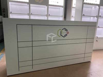 China Glass Cases Jewelry Shop Furniture MDF 16mm Thick 1000mm High for sale