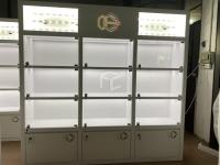 China T4 LED Jewelry Shop Furniture 500*500mm Display Case Counter for sale
