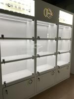 China Glass Cases Jewelry Shop Furniture MDF 16mm Thick 1000mm High for sale