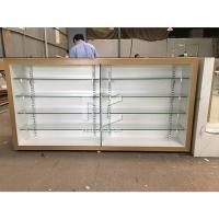 China 3000mm Long Mobile Phone Display Showcase With 2pcs Drawers for sale