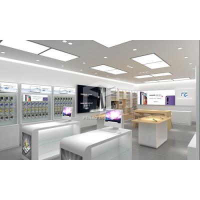 China 16mm MDF Phone Shop Display Cabinet High Density Boards EPE Cotton Pakcaging for sale