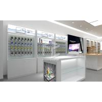 China 16mm MDF Phone Shop Display Cabinet High Density Boards EPE Cotton Pakcaging for sale