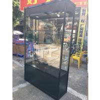 China 4PCS Shelves Store Glass Display Case 1000*400mm Powder Coated for sale