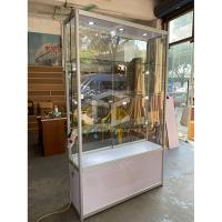 China ODM Aluminum Frame Wall Glass Case 47*17.7 Full Vision Showcase for sale
