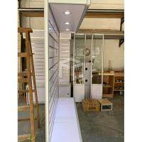 China T5 Light Phone Accessories Slatwall Display Case 16mm Thick MDF for sale