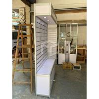 China T5 Light Phone Accessories Slatwall Display Case 16mm Thick MDF for sale