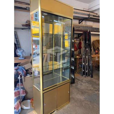 China Aluminum Frame Showcase 1000*400mm Glass Show Cabinet OEM for sale