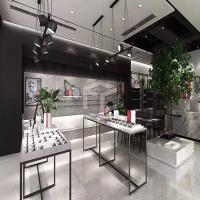 China 20mm Thick Optical Shop Display Cabinets Counter MDF Baking Varnish for sale