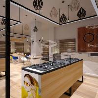 China Unique 5mm Wood Sunglass Display Case Optical Shop Decoration EPE Foam Pakcaging for sale