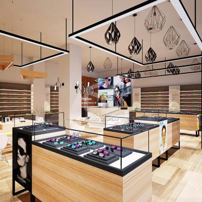 China Unique 5mm Wood Sunglass Display Case Optical Shop Decoration EPE Foam Pakcaging for sale